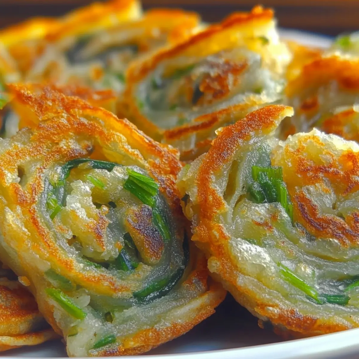 Easy Rice Paper Scallion Pancakes: Delicious Snack Delight