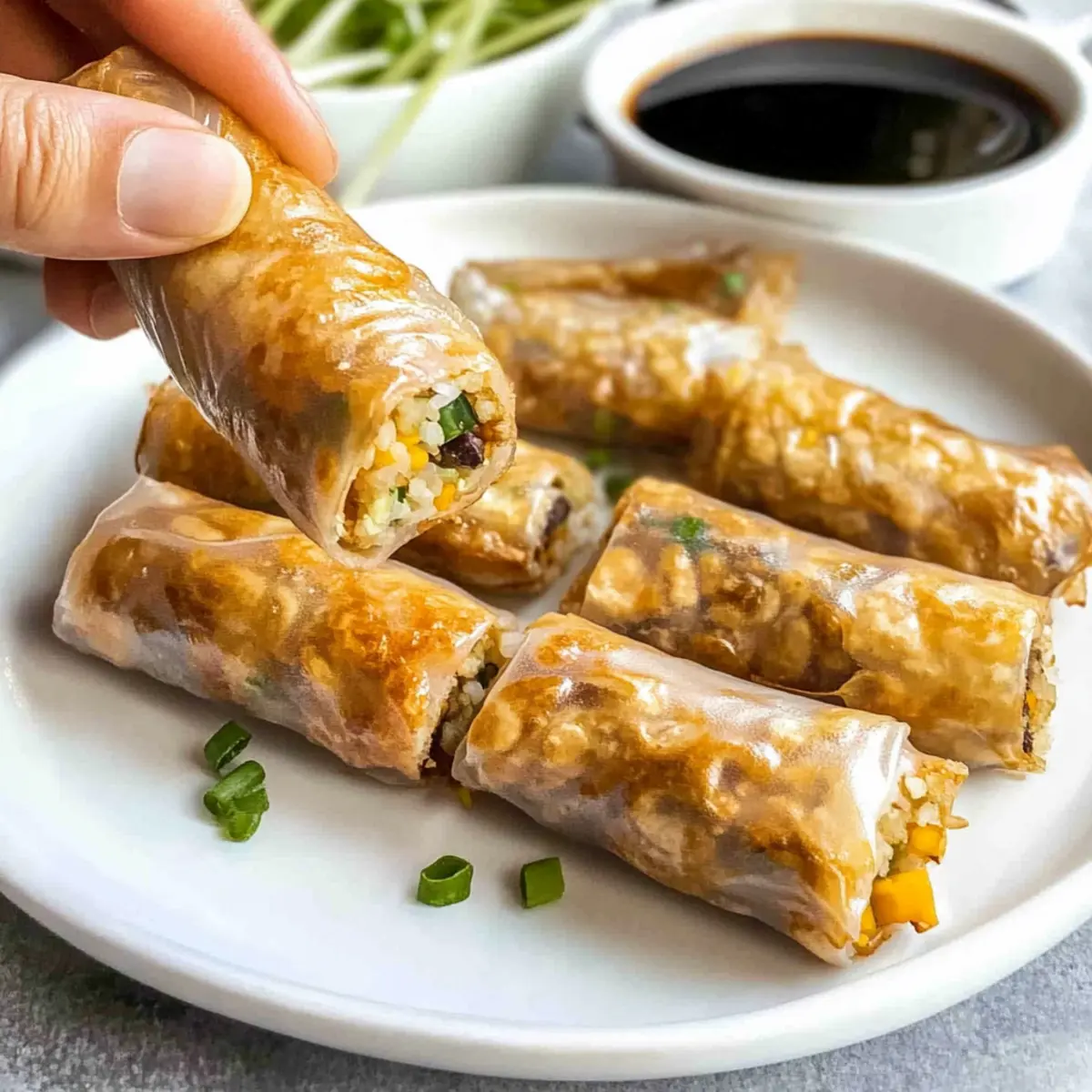 Irresistible Crispy Air Fryer Rice Paper Rolls Recipe