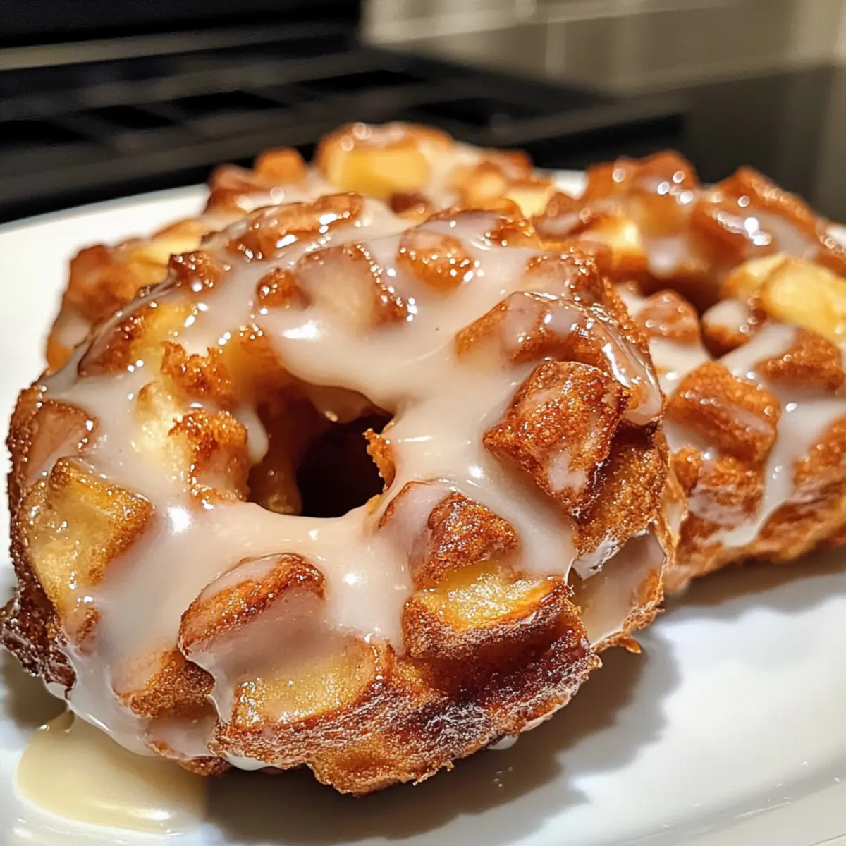 Irresistible Apple Fritter Waffle Donuts for a Delicious Morning