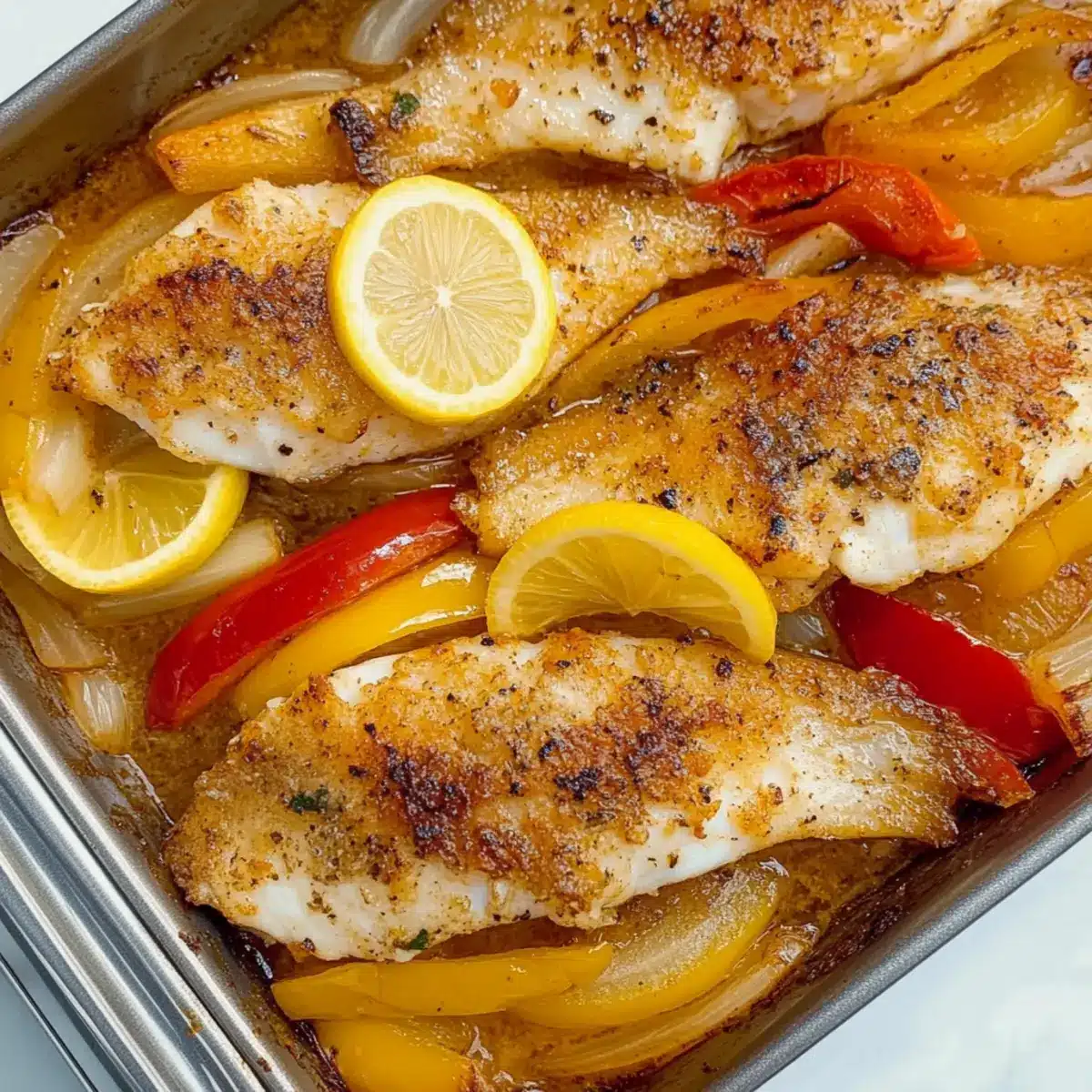 Easy Baked Tilapia in Lemon Garlic Sauce: Delicious Dinner!