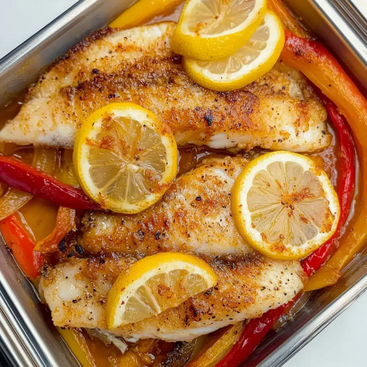 Easy Baked Tilapia in Lemon Garlic Sauce: Delicious Dinner!