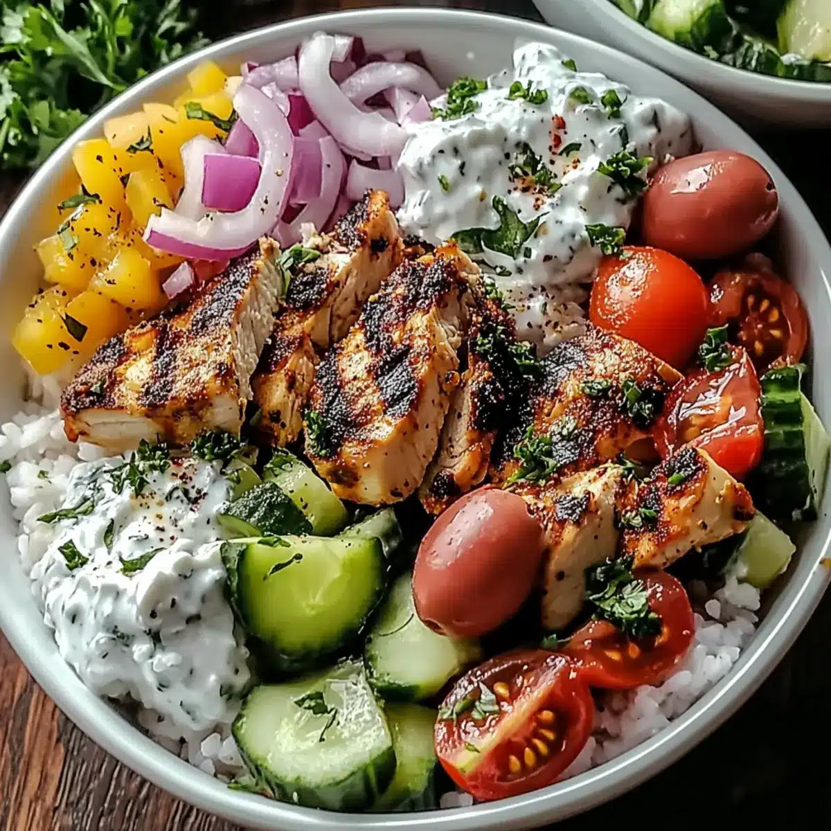 Irresistible Greek Chicken Gyro Bowls You'll Love Tonight