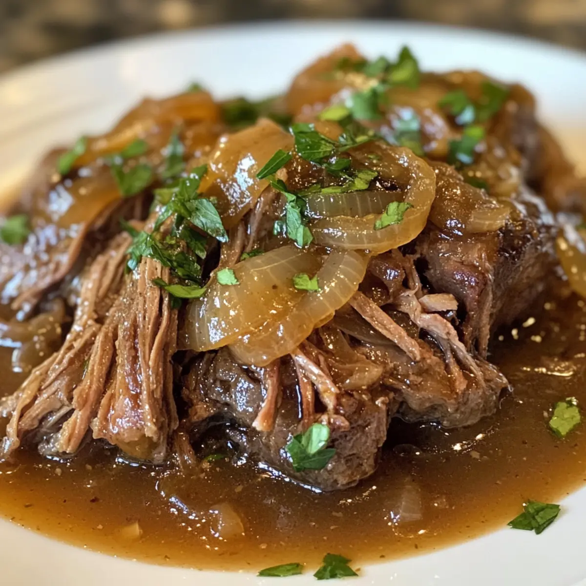 Irresistible Crock Pot French Onion Pot Roast for Comforting Nights