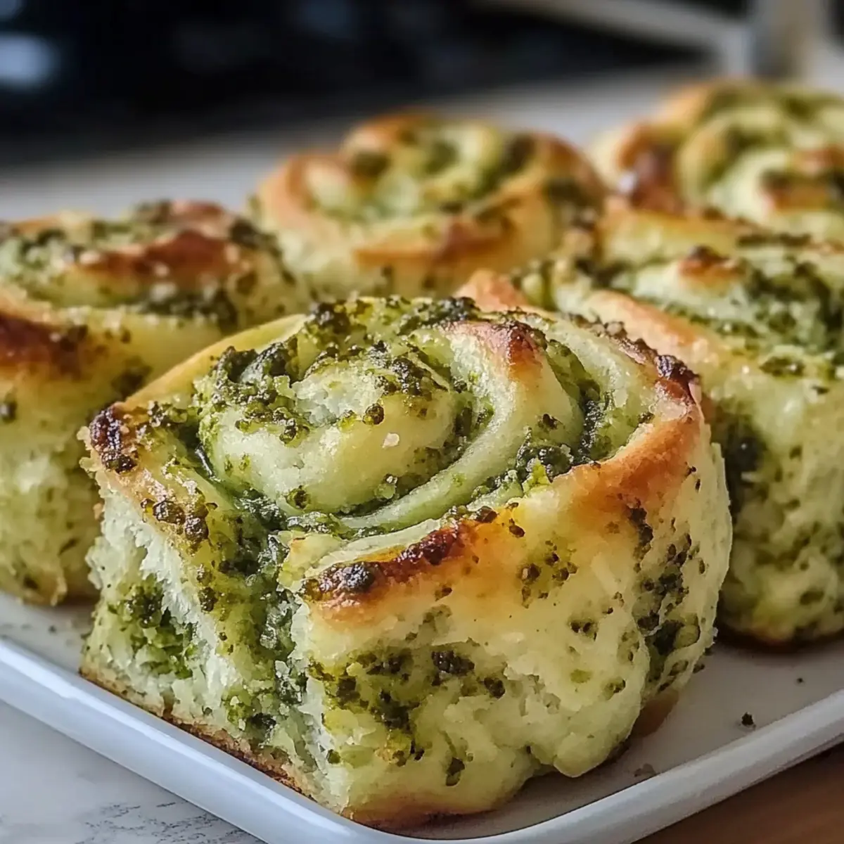 Irresistible St. Patrick's Shamrock Garlic Pesto Rolls Recipe