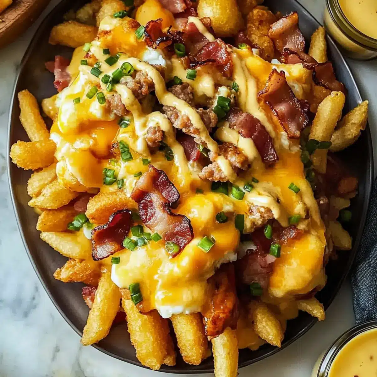 Irresistible Breakfast Poutine with Heavenly Hollandaise Sauce