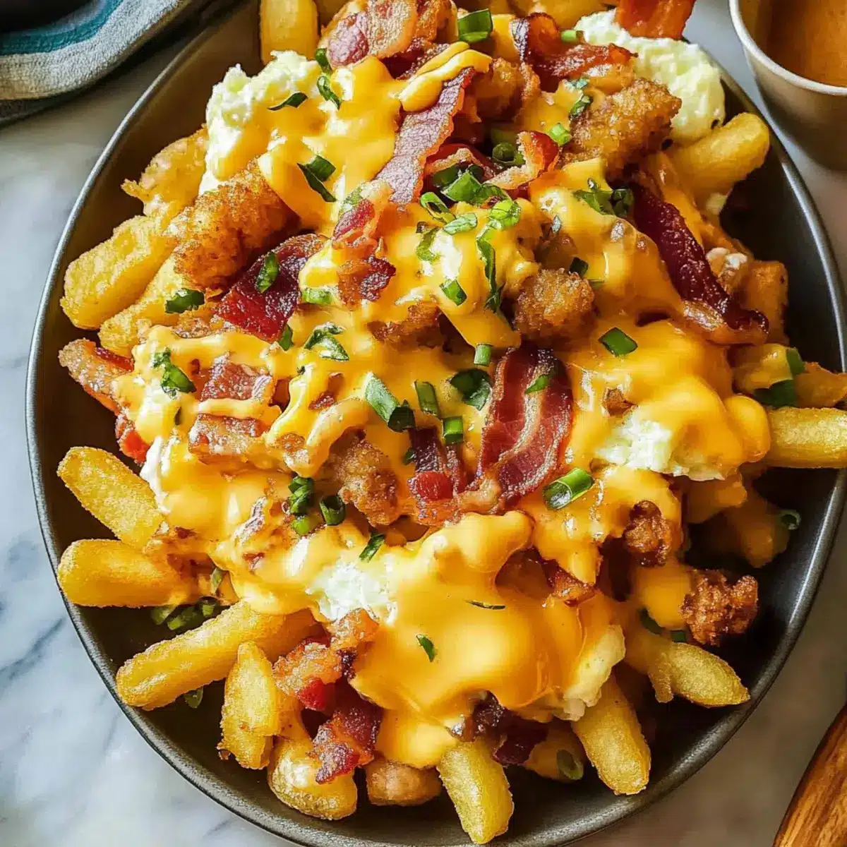 Irresistible Breakfast Poutine with Heavenly Hollandaise Sauce